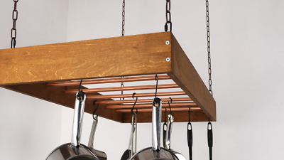 Ceiling Pot Rack Hang Light