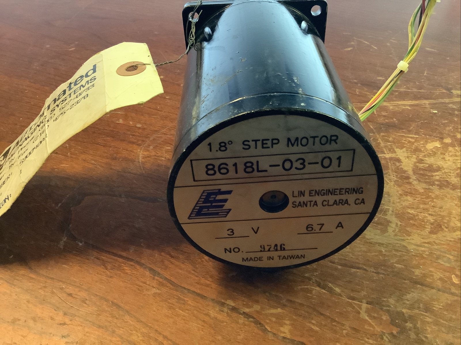 Lin Engineering 8618L-03-01 Stepper Motor 1.8-Deg 3.0V 6.7A (new) | eBay