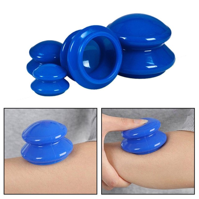 4pcs Suction Therapy Medical Vacuum Silicone Cup Body and Facial ...