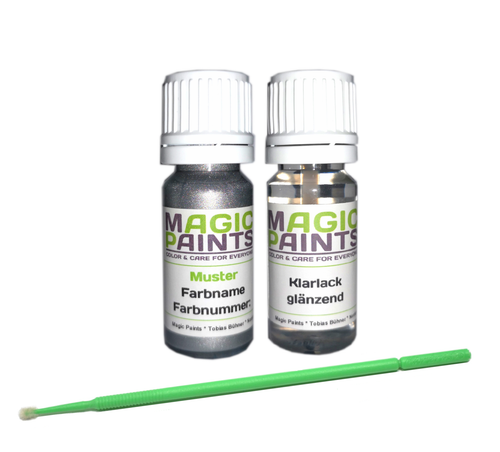 Lackstift geeignet für Mercedes, Farbnummer: 744 Brilliantsilber ...