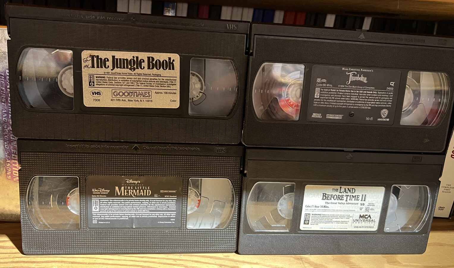 Kids VHS Lot Of 4 (Jungle Book, Little | Grelly USA