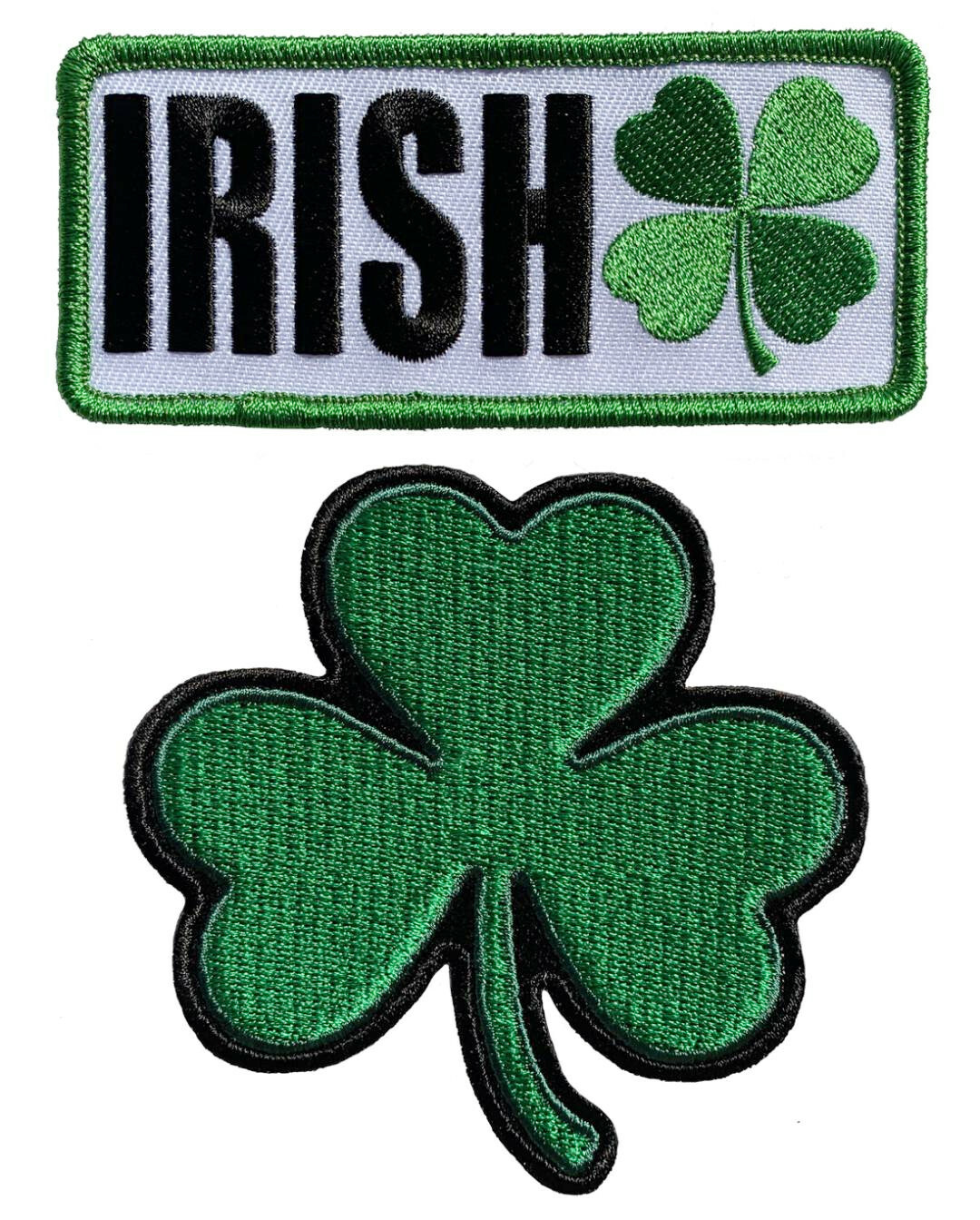 Irish Clover Irish Ireland Patch [2PC Bundle -Iron on Sew on-CL1] | eBay