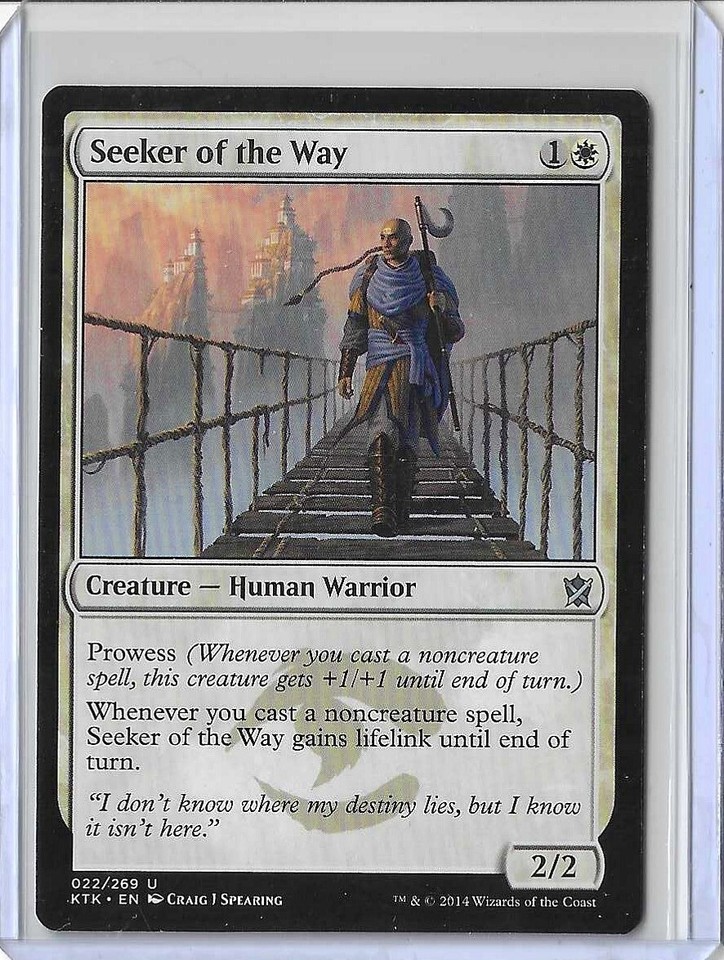 MTG Seeker of the Way Khans of Tarkir (KTK) Uncommon Magic #022/269 ...