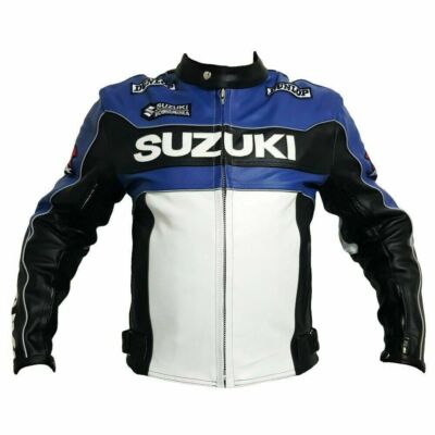 Suzuki R Gsx Racing Motorbike Leather Jacket in Cowhide/5 Ce Approved ...