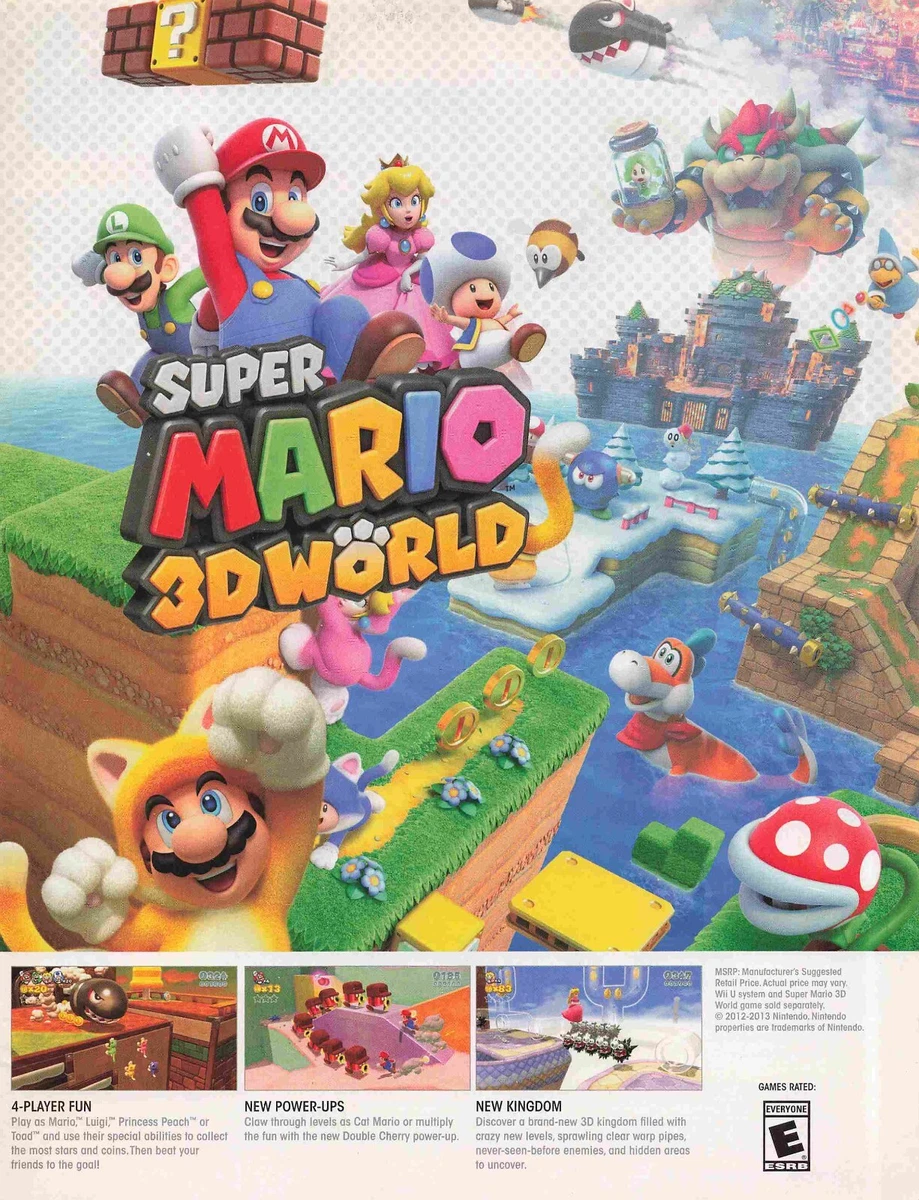 Super Mario 3d Land Box Art