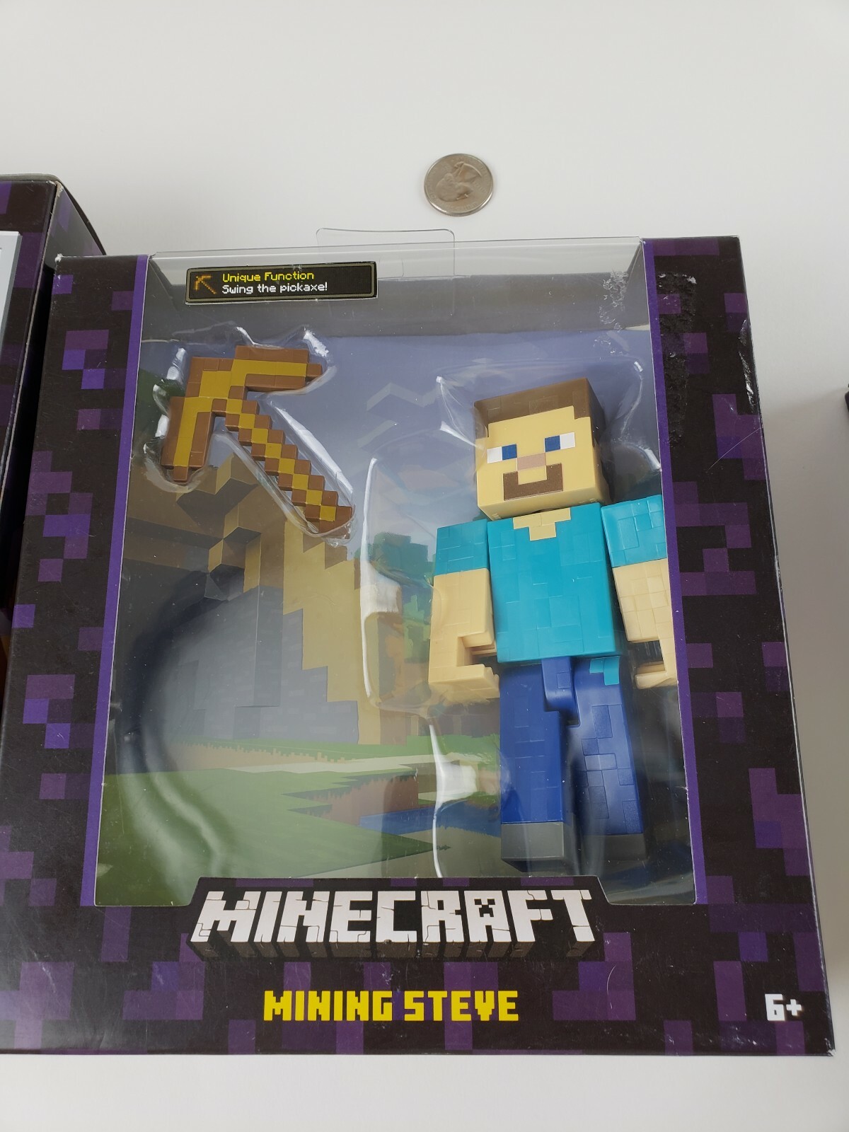 NIB MINECRAFT Bundle/Lot Armorup Alex, Mining Steve, Exploding Creepr ...