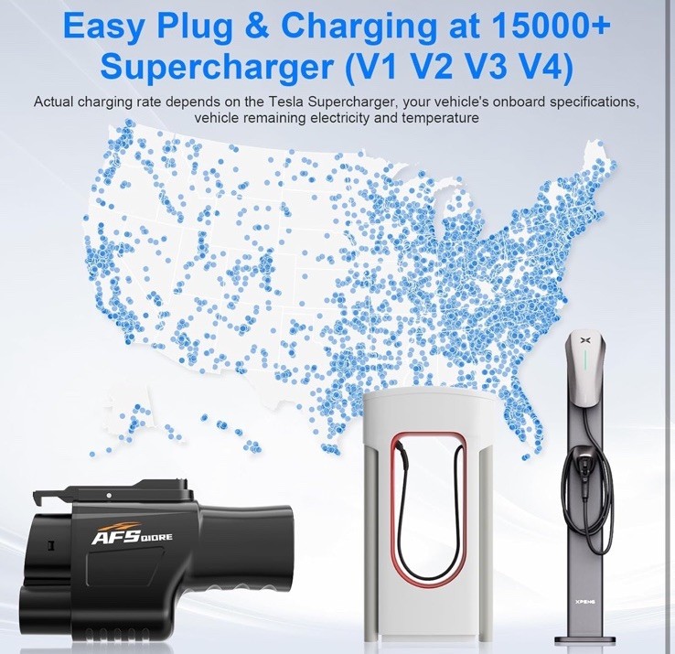 NACS to CCS Adapter, CCS to Tesla Adapter, 500A 250KW Tesla Charge ...