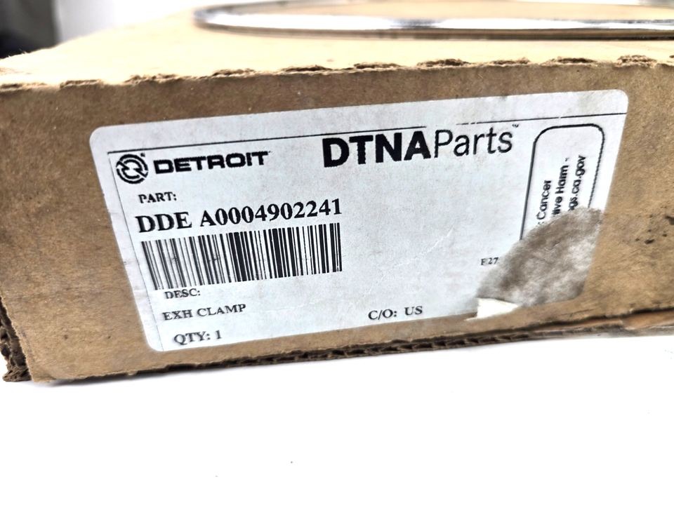 Genuine Detroit Diesel A0004902241 DPF Filter Clamp + Gasket Kit DD15 ...