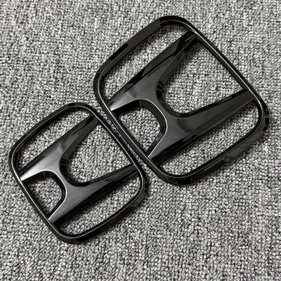 Front Grille Trunk Emblem For Honda Civic Si 2006-20011 FA1 FA5 Black ...