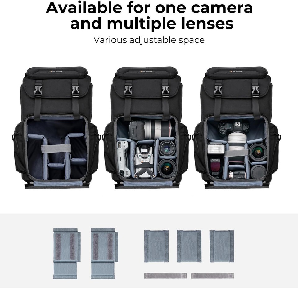 K&F Concept 25L Hard Shell Camera Backpack Large Capacity Photography ...
