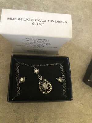 Avon Midnight Luxe Necklace & Earring Gift Set NIB! | eBay