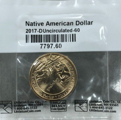 2017 D Sacagawea Native American Dollar Uncirculated Littleton Coin ...