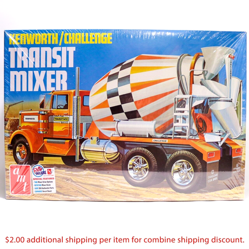 Kenworth / Challenge Transit Mixer 1:25 Scale Model Truck Kit by AMT | eBay