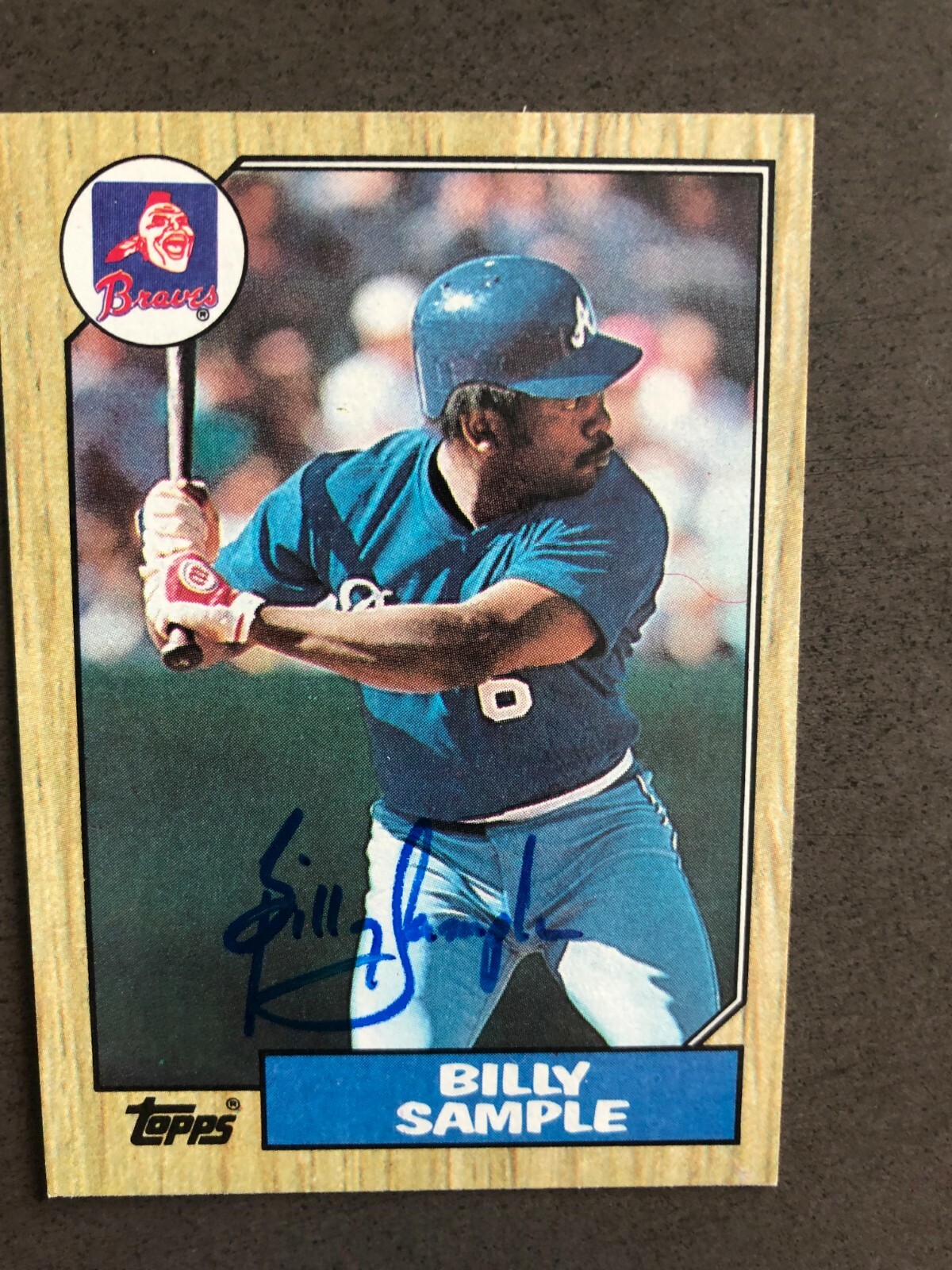 Atlanta Braves BILLY SAMPLE autographed 1987 Topps | eBay