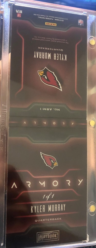 2019 Panini Playbook KYLER MURRAY 1/1 Patch Booklet Rookie RC Armory ...