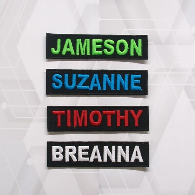 Name Tapes, Military Nametapes, Custom Name Patches, Embroidered Name ...