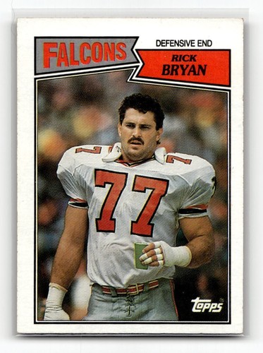 1987 Topps #257 Rick Bryan Atlanta Falcons Football card | eBay