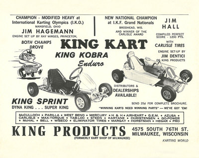 Vintage 1965 King Kart Sprint & Enduro Go-Kart Ad | eBay