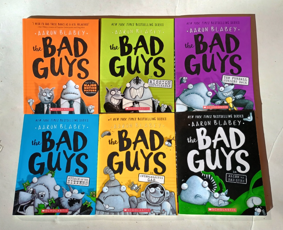 The Bad Guys Graphic Books Series Lot of 10 Books By Aaron Blabey ...