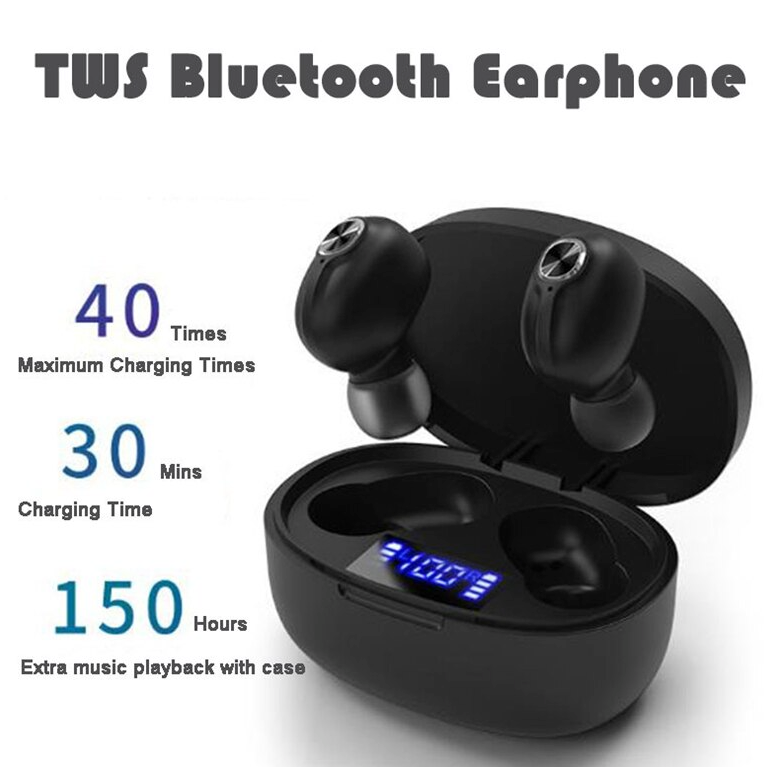 TWS Bluetooth Earbuds Waterproof Bluetooth 5.1 Headset Noise Cancelling ...