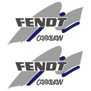2 x Fendt 30cm x 17cm Decal Sticker Motorhome Camper Campervan Caravan ...