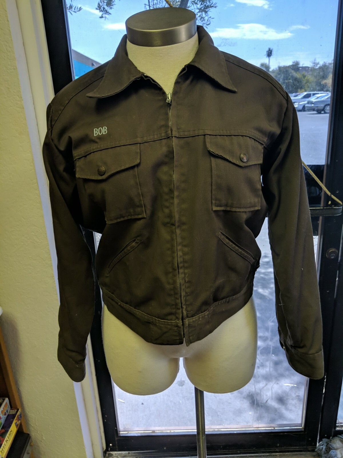 Vintage Dickies Red Lined Work Wear Jacket "BOB" A-Ac… - Gem