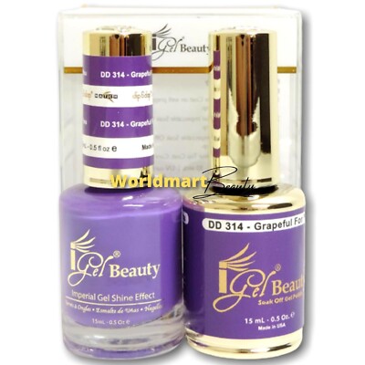 IGel Beauty Gel Nail Polish 0.5oz Gel Color DUO DD314- GRAPEFUL FOR YOU ...
