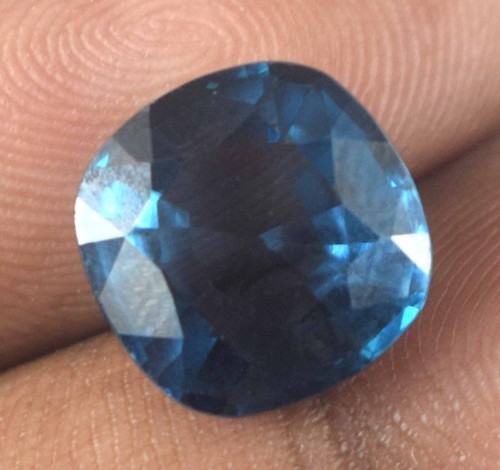 Tormalina Indicolite Blu Naturale 7,70 Ct 11 x 11 mm Pietra Preziosa ...