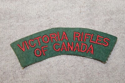 Original WW2 Canadian Army Victoria Rifles of Canada Uniform Sleeve ...