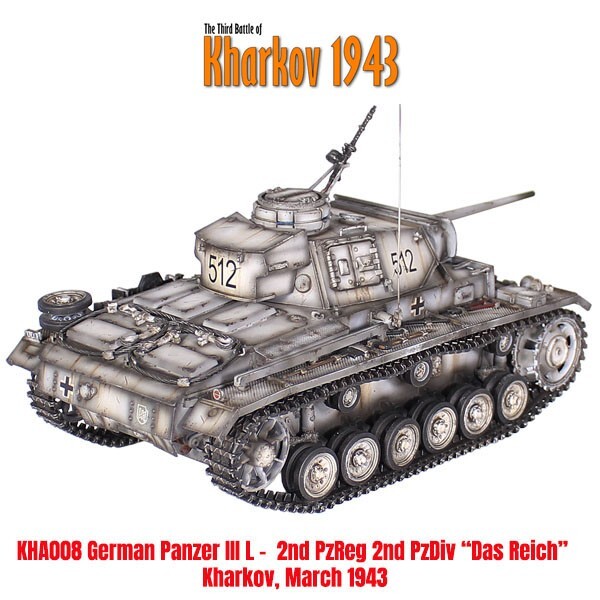 KHA008 Winter German Panzer III L - 2nd Panzer Div "Das Reich" by First ...