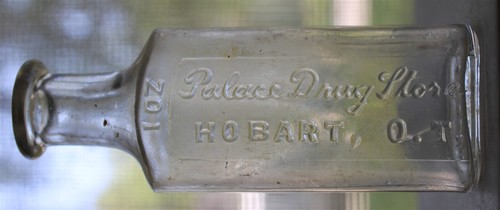 Hobart O T Oklahoma Territory Palace Drug Store embossed antique ...