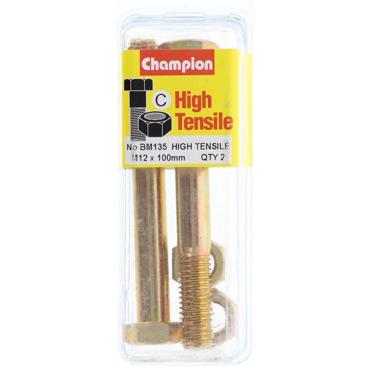 Champion Bolt & Nut Pack Metric M12 x 100mm BM135 | eBay Australia
