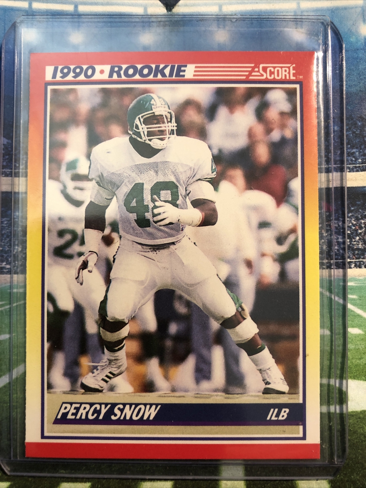 Percy Snow 1990 Score Rookie #305/The Class of 1990 RC #606 Kansas City ...
