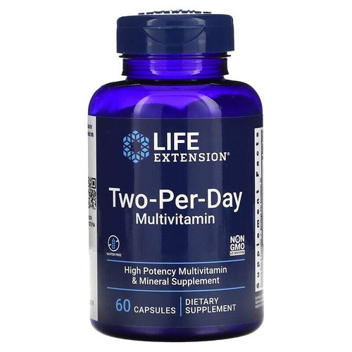Life Extension Two-Per-Day Multivitamin Dietary & Mineral Supplements ...