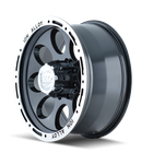 Set 4 17" Ion 174 Black/Machined Wheels 17x9 8x170 For Ford Truck 8 Lug ...