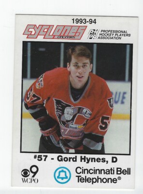 1993-94 Cincinnati Cyclones (IHL) Gord Hynes | eBay