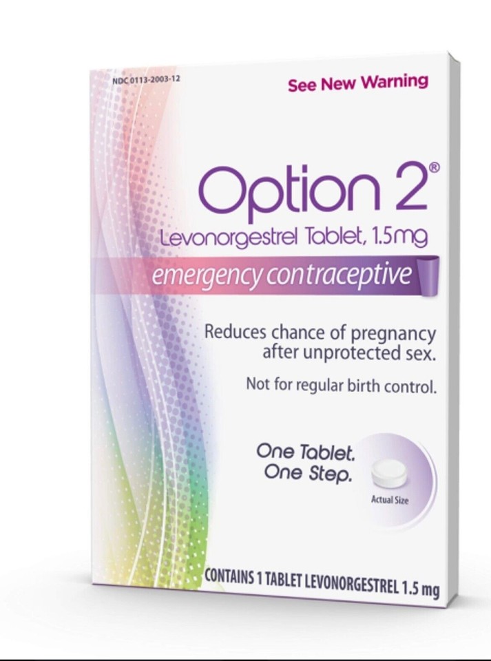 140 Option 2 One-Step 1.5mg Emergency Contraceptive Option2 Exp 4/2025 ...