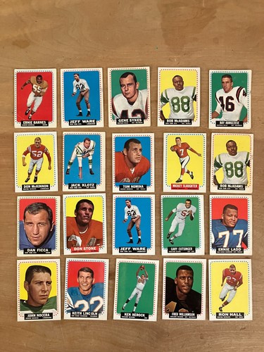 1964 Topps Football Partial Set (20) | eBay