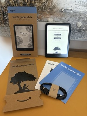 Amazon Kindle Paperwhite 12th Gen - 16Gb – Black - New Open Box - Case ...