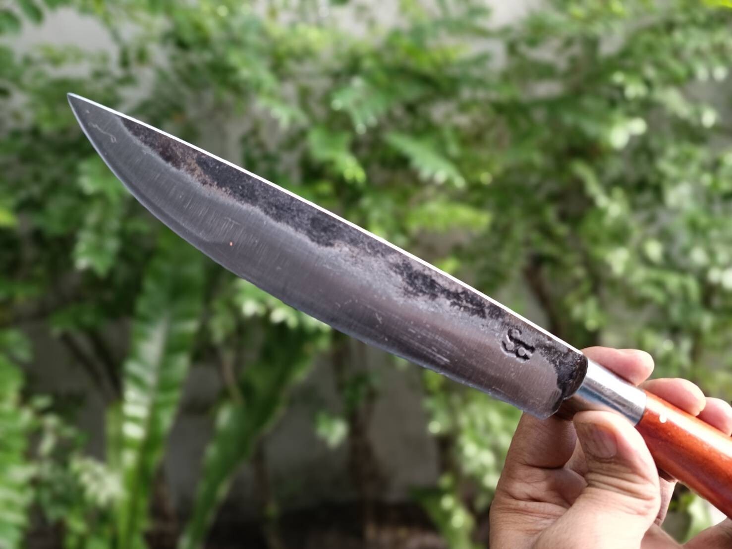 Handmade machete pocket hunting bowie camp knife 8” forged blade ...