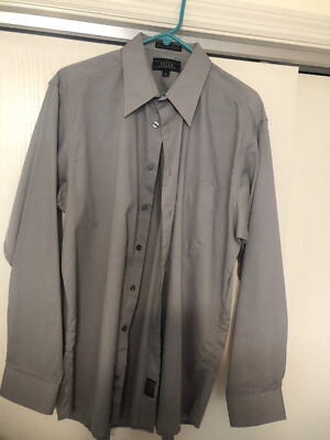 Andrew Fezza mens Light Gray button down shirt | eBay