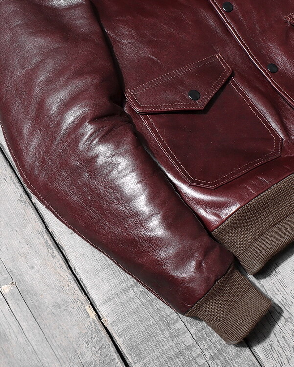 Mens Vintage Style Waxed Cowhide Leather Retro A1 Bomber Air Flight ...