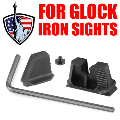 Industries Stainless Steel Co-Witness Height Front &Rear Sights for ...