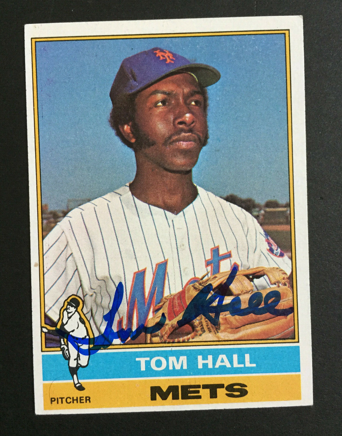Tom Hall Mets Signed 1976 Topps Baseball Card #621 Auto Autograph | eBay