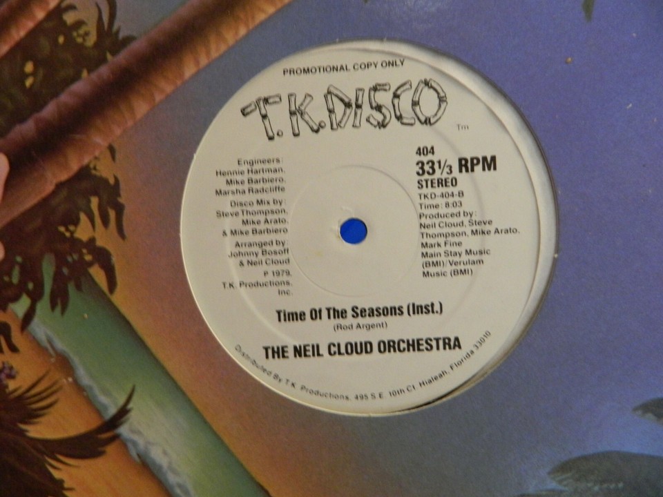 RECORD ALBUM LP 12IN SINGLE NEIL CLOUD ORCHESTRA TIME OF THE SEASONS | eBay