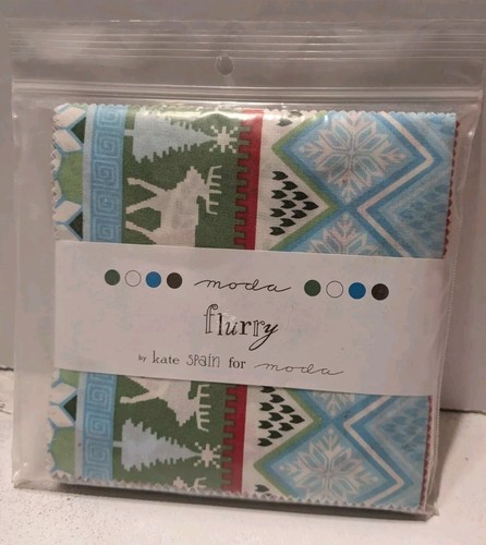 Moda FLURRY Charm Pack 42 - 5" squares Quilt Fabric NEW In Package ...