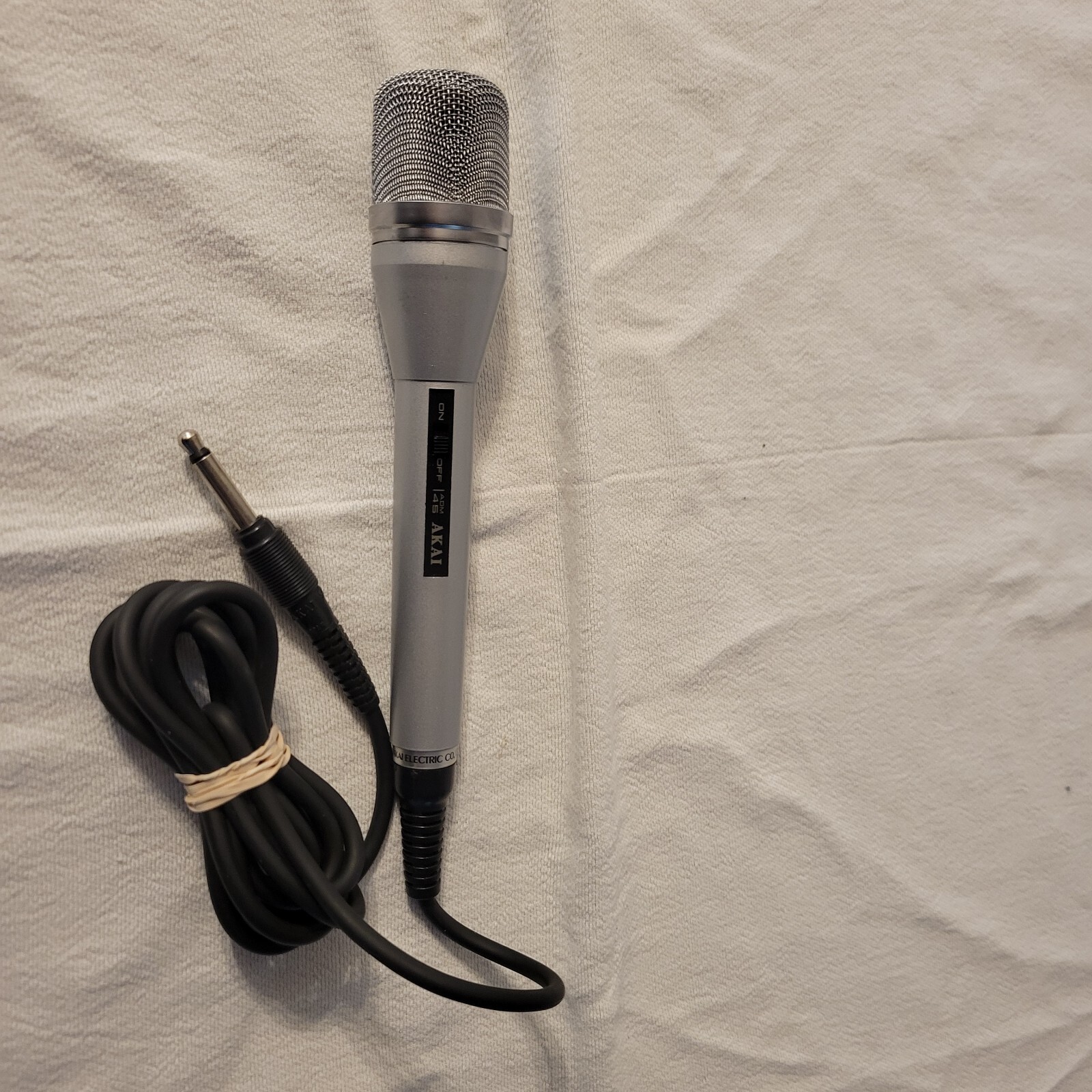 Vintage Akai Electric Dynamic Microphone ADM 45 Made in Japan Non ...