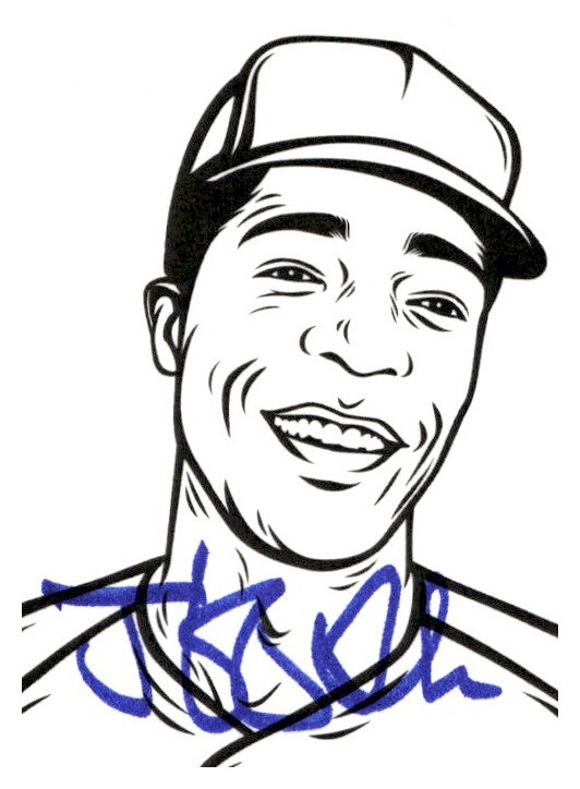 #GS232 WILLIE DAVIS BLUE Version Gypsy Oak Signed Card FREE SHIPPING | eBay