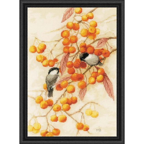 LanArte Little Orange Feast Kit & Frame Counted Cross-Stitch ...