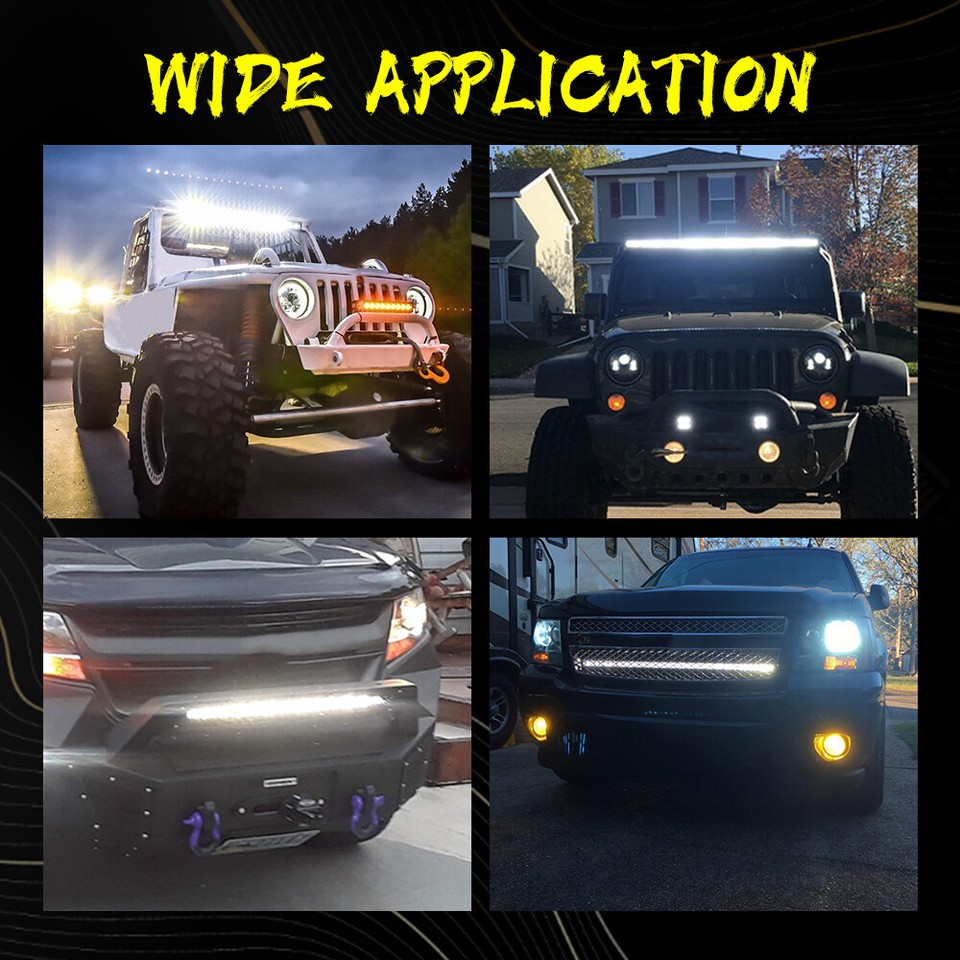 2006-2010 Hummer H3 Upper Roof Windshield Curved 50" LED Light Bar ...